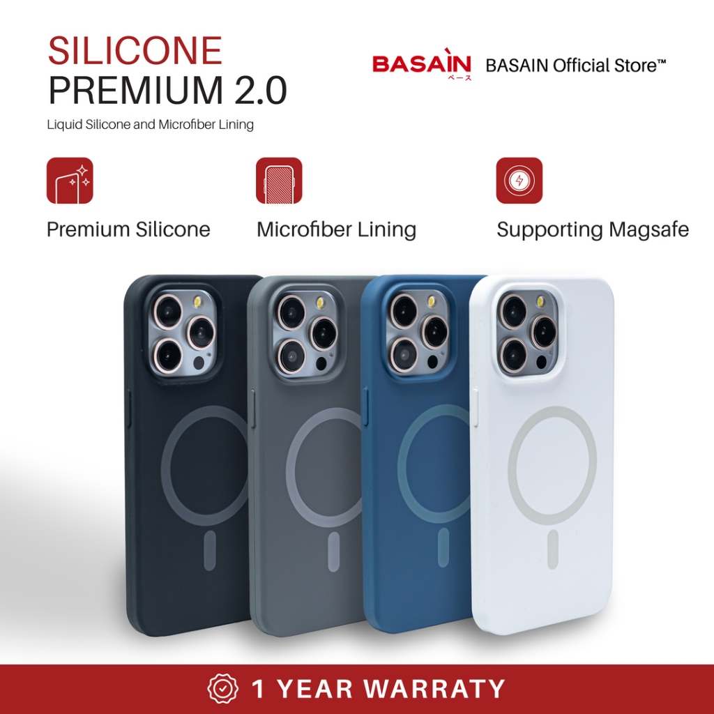 Jual BASAIN Casing iPhone 13/Mini/Pro/Max Case Premium Soft Silicone 2. ...