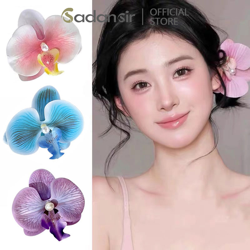 Jual Sadansir Orchid Hair Clip Jepit Bunga Anggrek Jepit Rambut Bunga ...