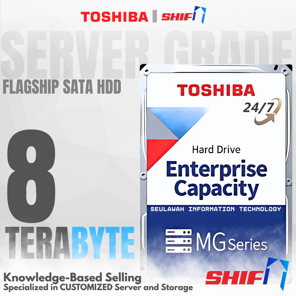 Jual SHiFT - 8TB Toshiba MG | Enterprise Server Grade HDD | Nearline ...