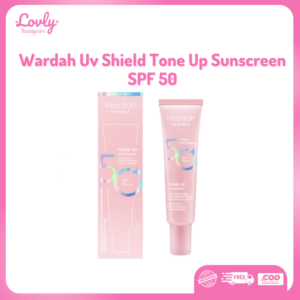 Jual Wardah Uv Shield Tone Up Sunscreen SPF 50 PA++++ 30ML | Shopee ...