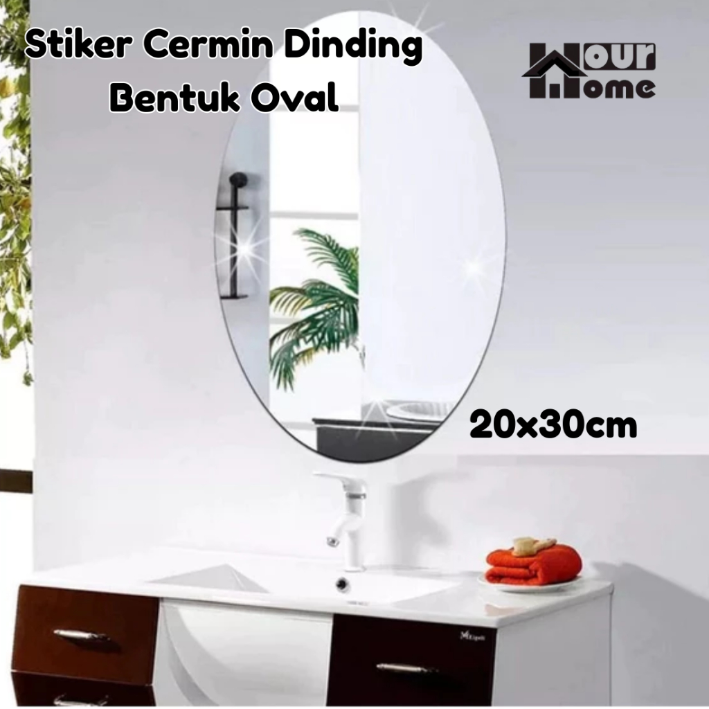 Jual Kaca Cermin Dekorasi Tempelan Wall Sticker /Mirror Acrylic Stiker ...