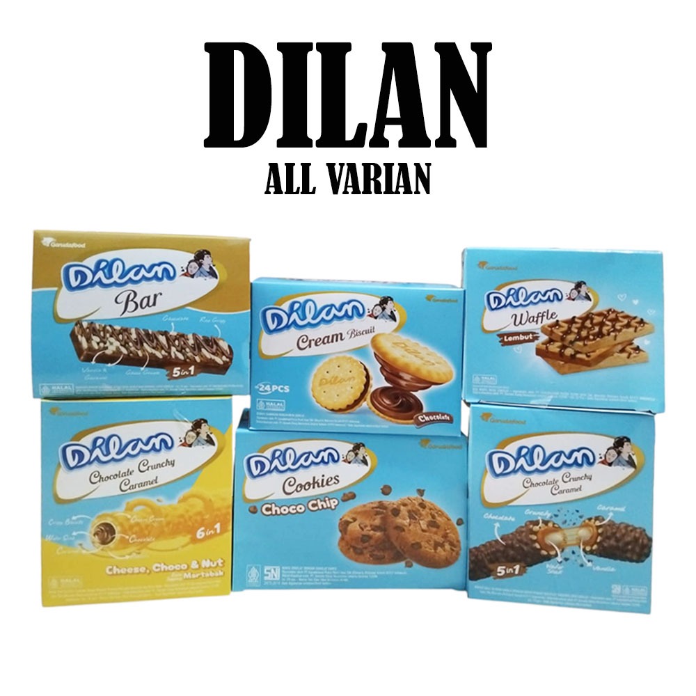 Jual DILAN WAFFLE / BAR / CHOCOLATE CRUNCHY CARAMEL / COOKIES / CREAM ...