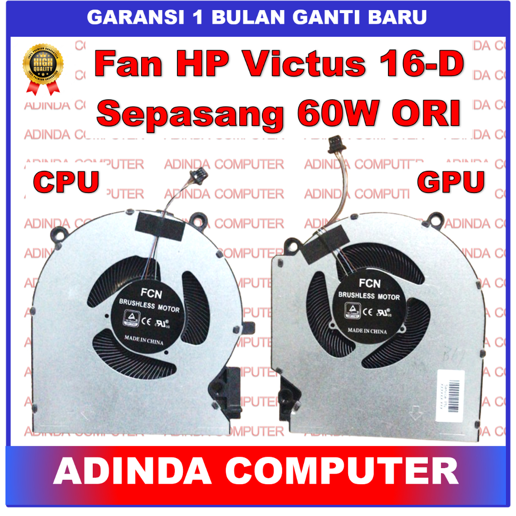 Jual Kipas Fan HP Victus 16-D TPN-Q263 TPN-Q264 M75721 M75723 M75725 ...