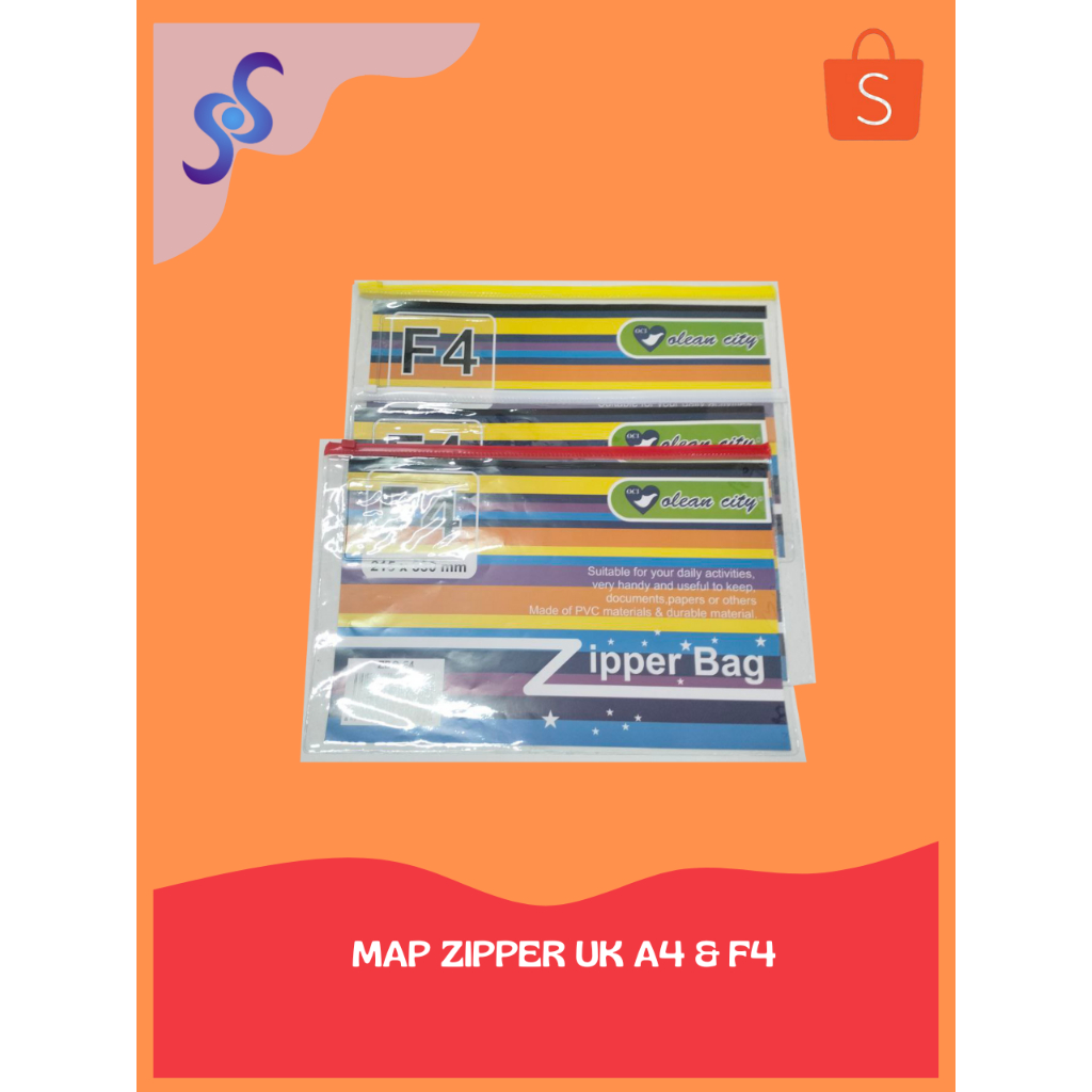 Jual MAP ZIPPER (UKURAN A4&F4) | Shopee Indonesia
