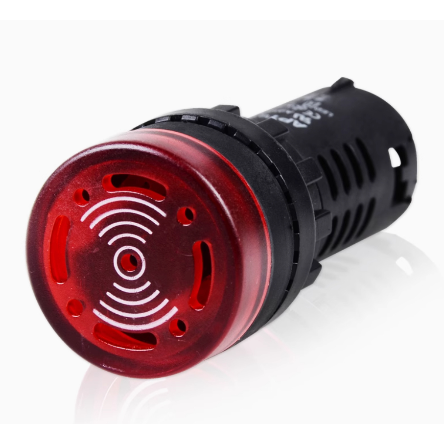 Jual Pilot Lamp Buzzer LED AC 220V DC 24V Pilot Lem Bunyi Bip Bip ...