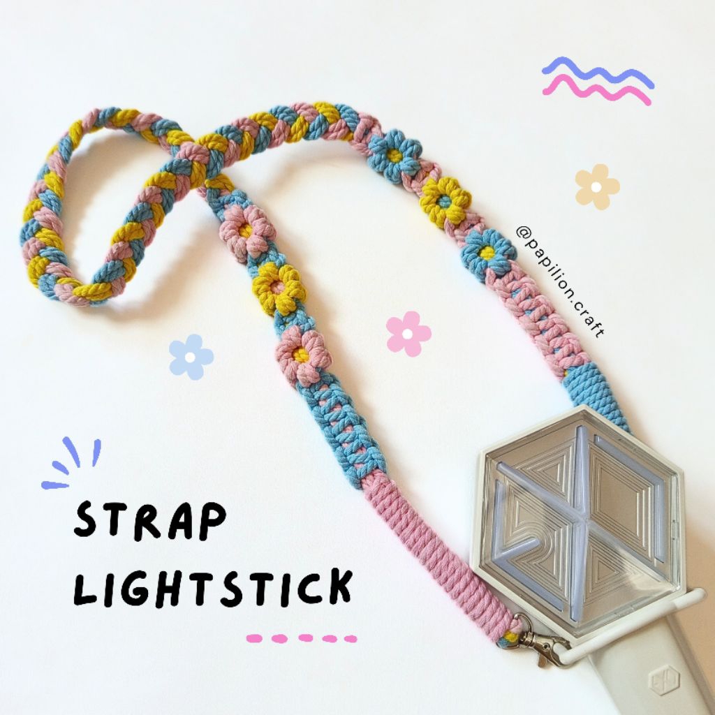 Jual [PO] BODY STRAP LIGHTSTICK KPOP / CUSTOM MACRAME STRAP BAG / STRAP ...