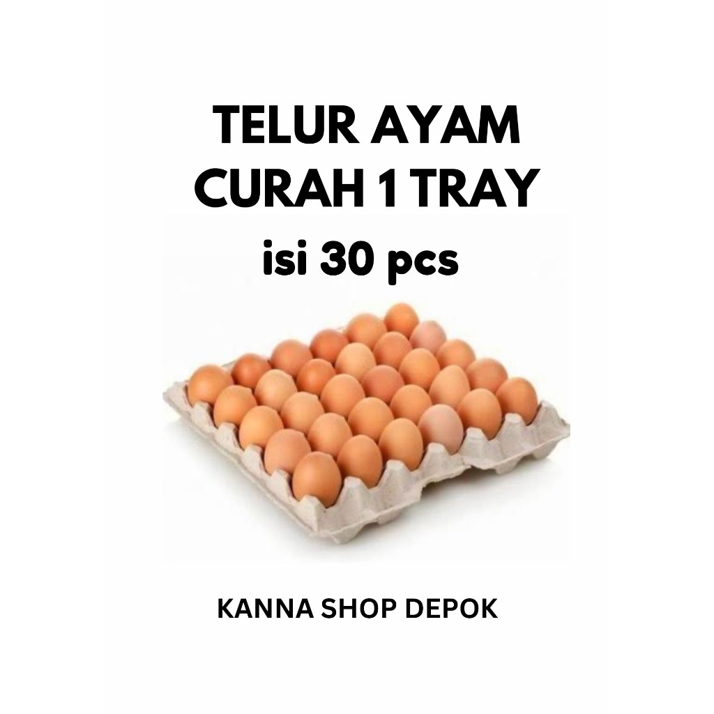 Jual Telur Ayam Curah Telor 1 Tray isi 30 pcs | Shopee Indonesia