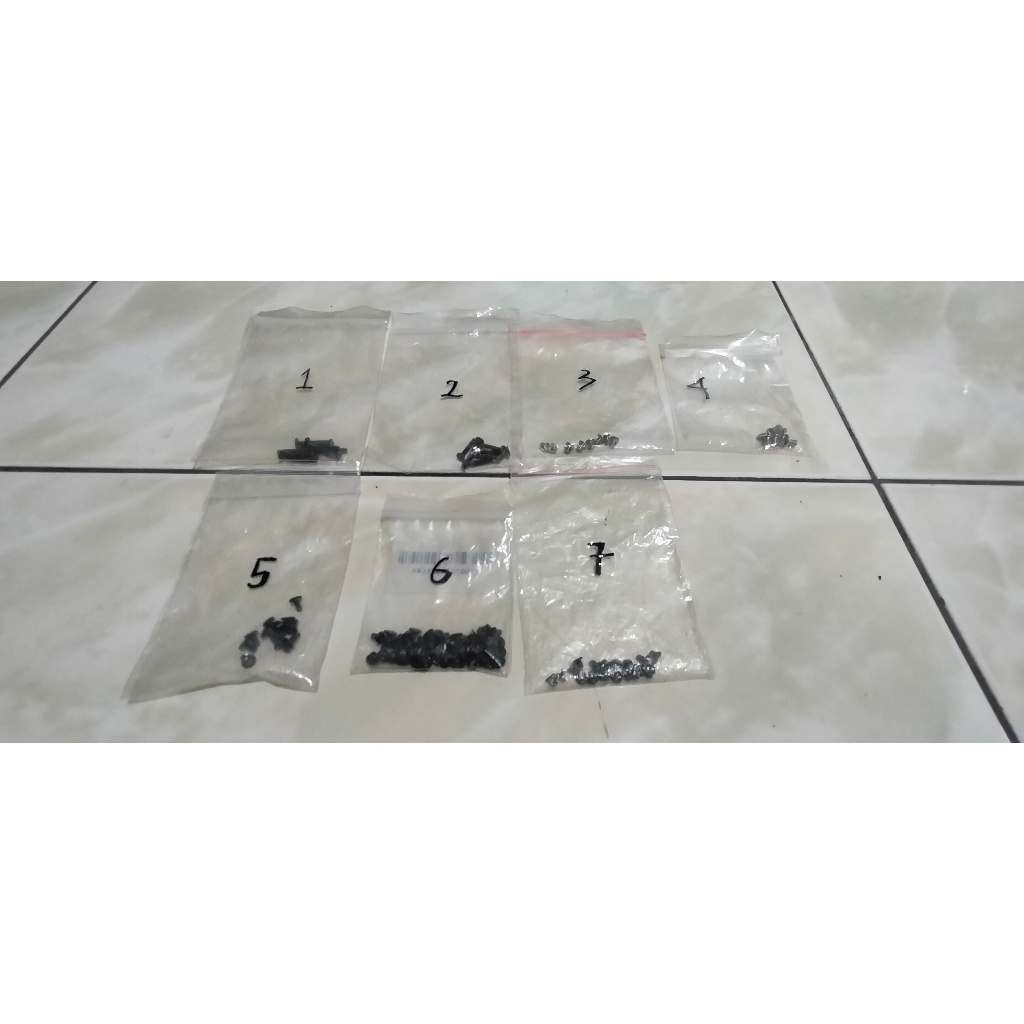 Jual Baut Mur Screw Sekrup Case Casing Laptop Asus X441u x441m x441b ...