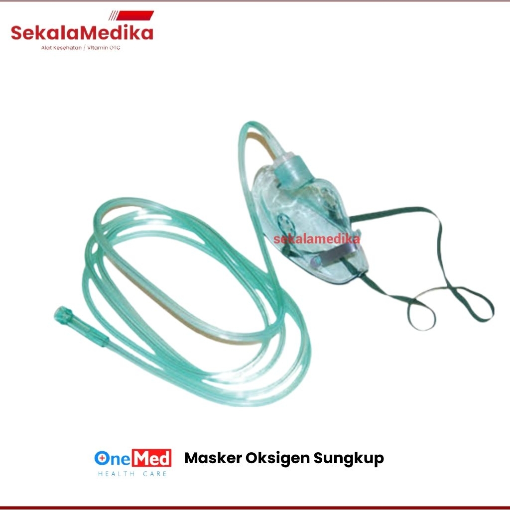 Jual Masker Oksigen Simple Oxygen Mask Dewasa / Anak Satuan | Shopee ...