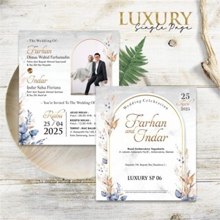 Jual UNDANGAN NIKAH CUSTOM - UNDANGAN PERNIKAHAN SIMPLE FOTO - UNDANGAN ...