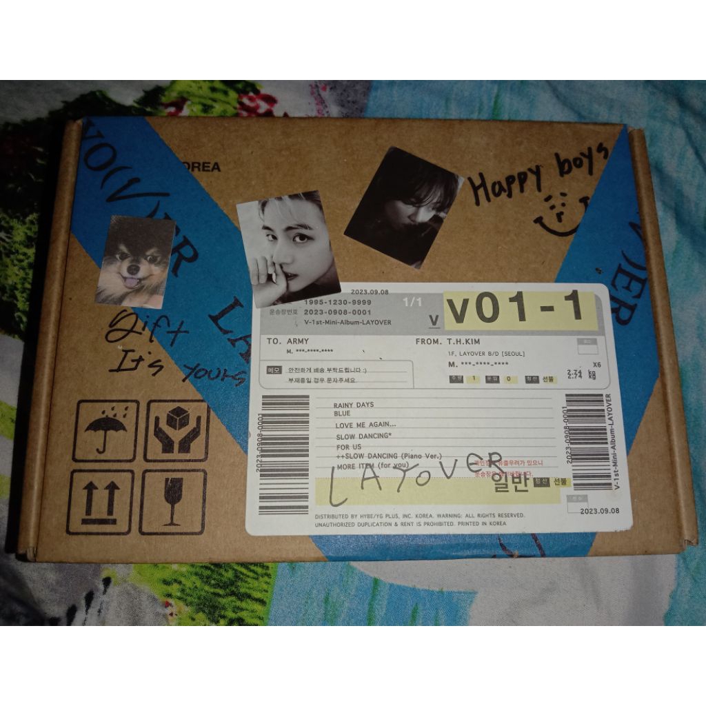Jual [WTS] ALBUM LAYOVER TAEHYUNG V BTS BIRU, UNSEALED FULLSET | Shopee ...
