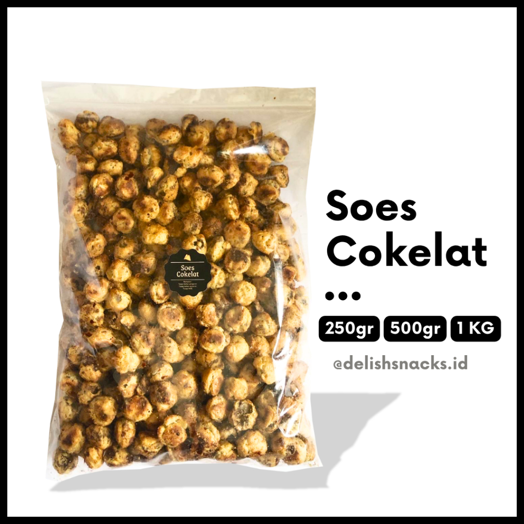 Jual [DELISH SNACKS] Soes Cokelat (Grosir) 250gr 500gr 1 KG / Snack ...
