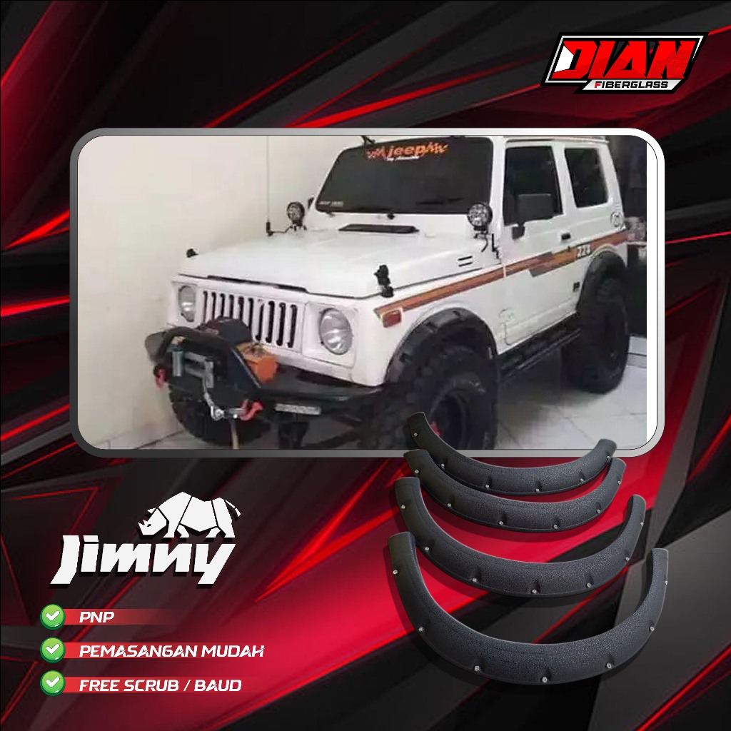 Jual over fender jimny katana bulat oval fender jimny bulat lama slebor ...