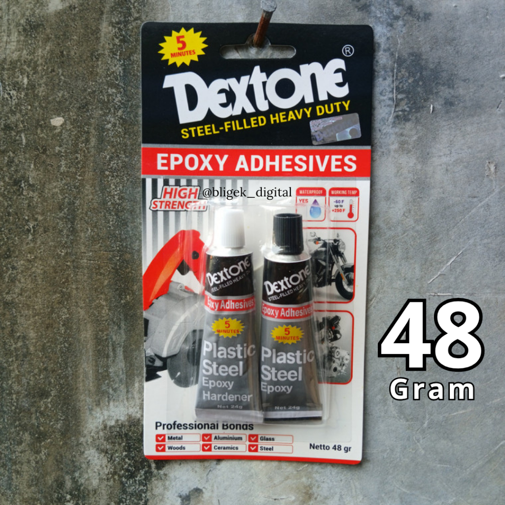Jual Lem Besi Dextone Steel 48 gram / Lem Serba Guna | Shopee Indonesia