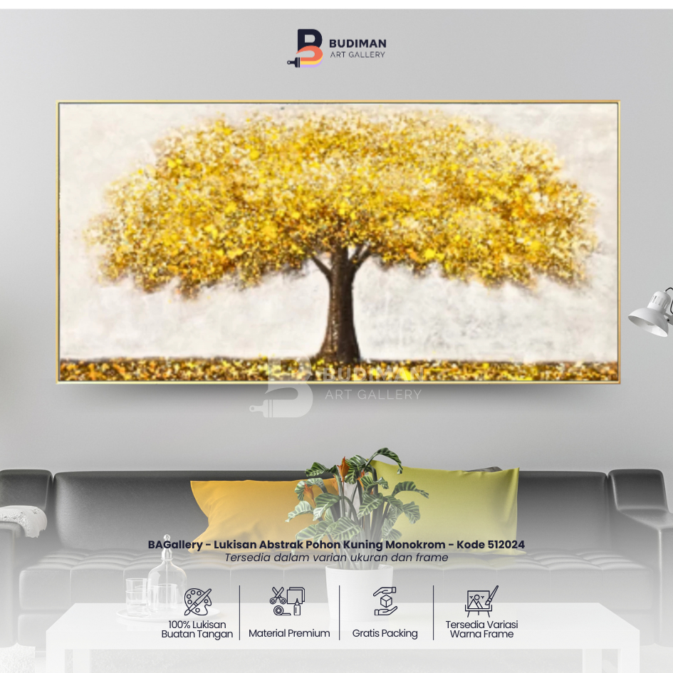 Jual Lukisan Dinding Pohon Beringin Estetik Modern untuk Ruang Tamu ...