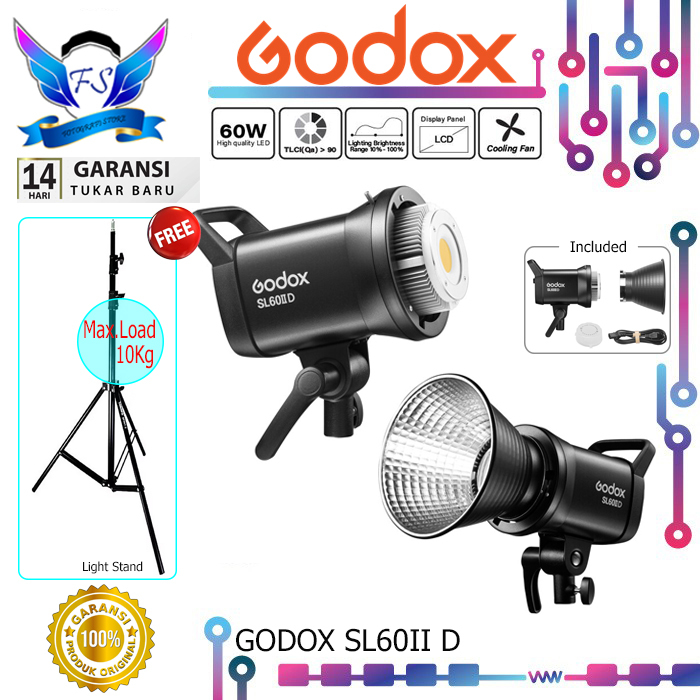 Jual Godox SL60IID Daylight LED Studio Video Light SL60II D / SL60 II D ...