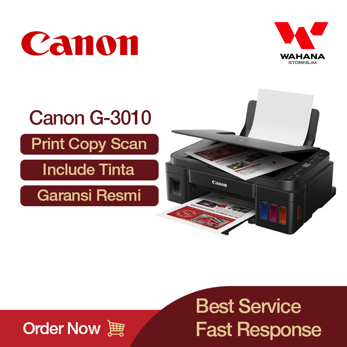 Jual Printer Canon PIXMA G3010 Ink Tank All In One | Shopee Indonesia