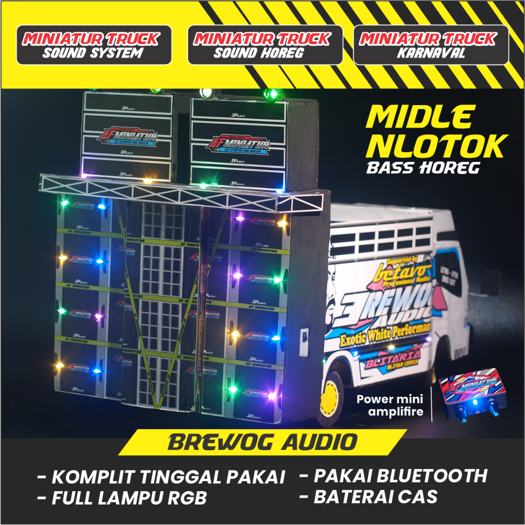 Jual Miniatur Truk Sound Horeg / Miniatur Truk Oleng / Mainan Anak ...