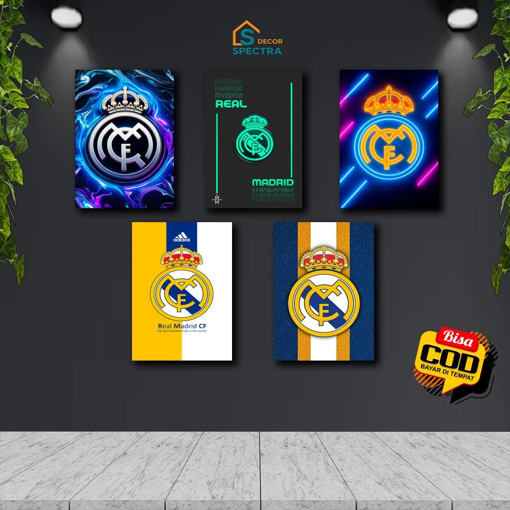 Jual SPECTRA HIASAN PAJANGAN DINDING CLUB SEPAKBOLA REAL MADRID FC ...