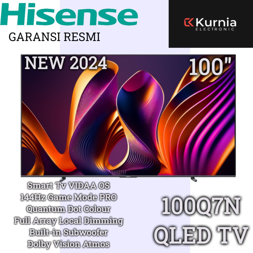 Jual HISENSE 100Q7N 4K SMART TV 100 inch | Shopee Indonesia
