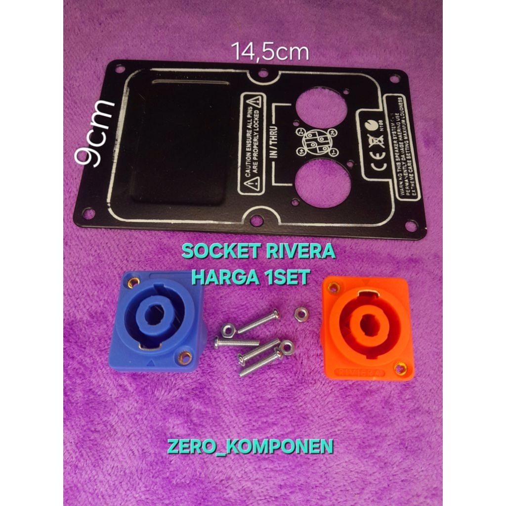 Jual TERMINAL PLAT DATAR BESI 2 LUBANG+SOCKET SPIKON+BAUT MUR.1SET ...