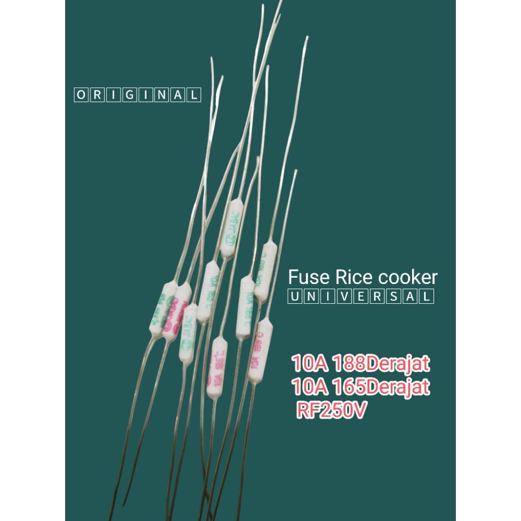 Jual FUSE RICE COOKER/ MAGIC COM 165° 172 5,°188 DERAJAT10A 250V ...