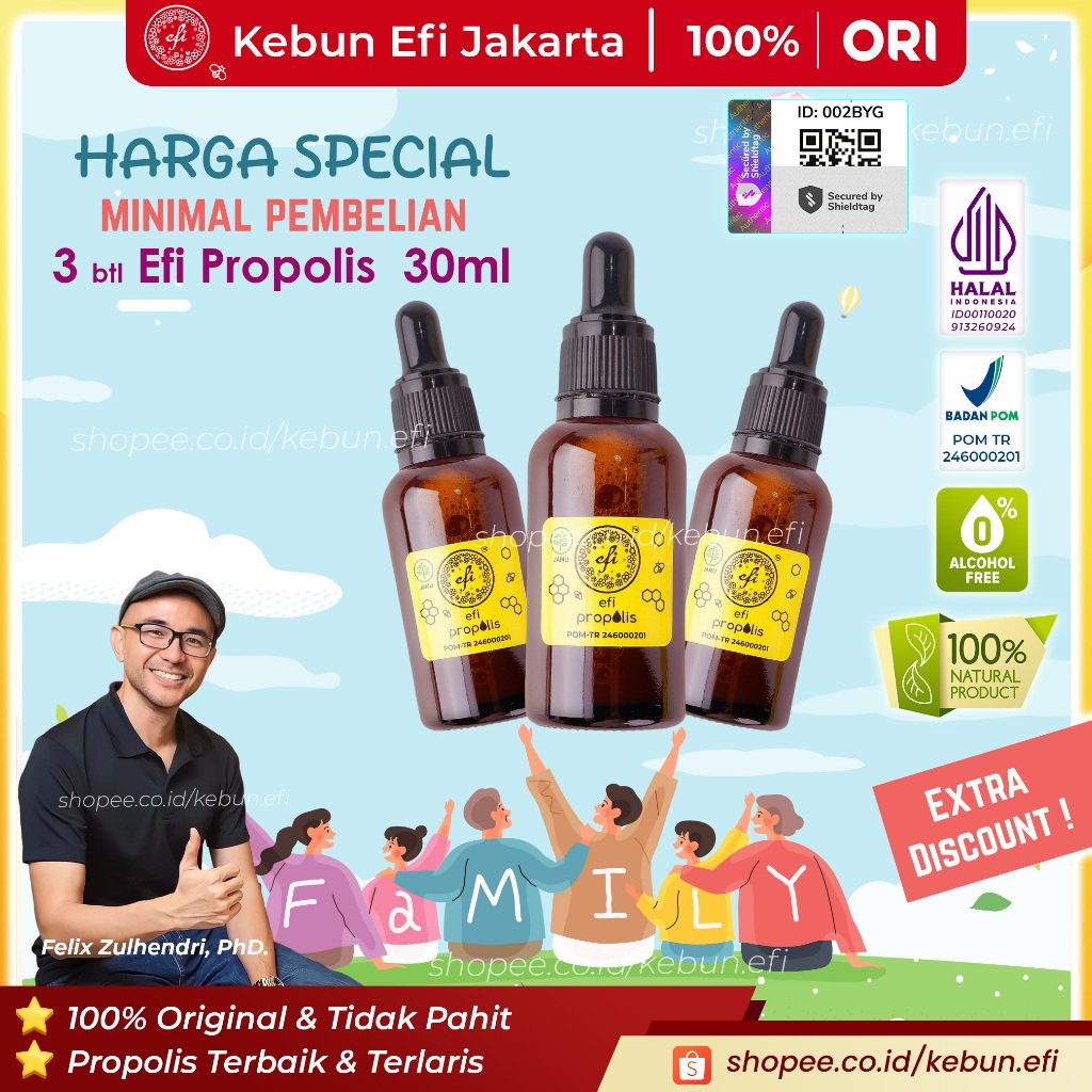 Jual [PROMO] Efi Propolis 30ML by Prof Felix, PhD X Kebun Efi ...