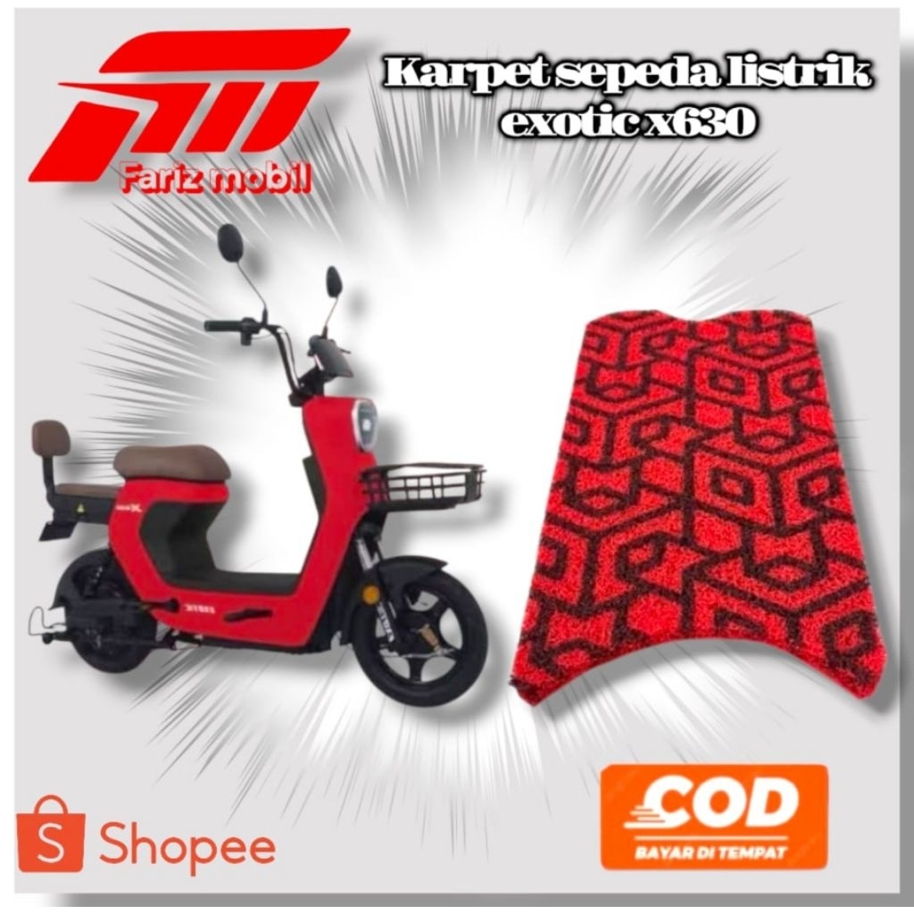 Jual karpet Alas Kaki Sepeda Listrik Exotic X630/Larizz L3 Kualitas ...