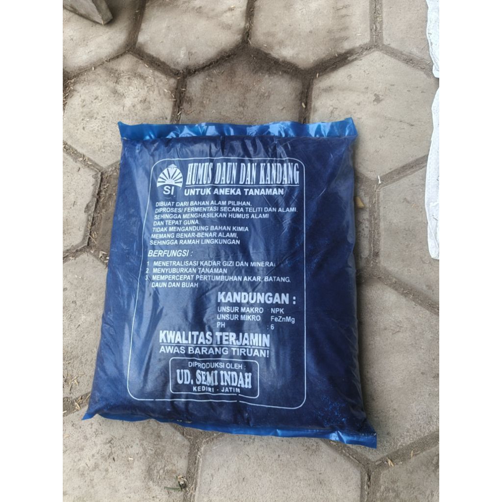 Jual Pupuk Humus Daun dan Kandang Kemasan 5kg | Shopee Indonesia