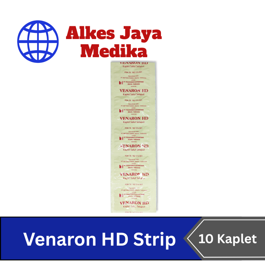 Jual Venaron HD Strip Isi 10 kaplet - Meringankan Gejala Wasir | Shopee ...