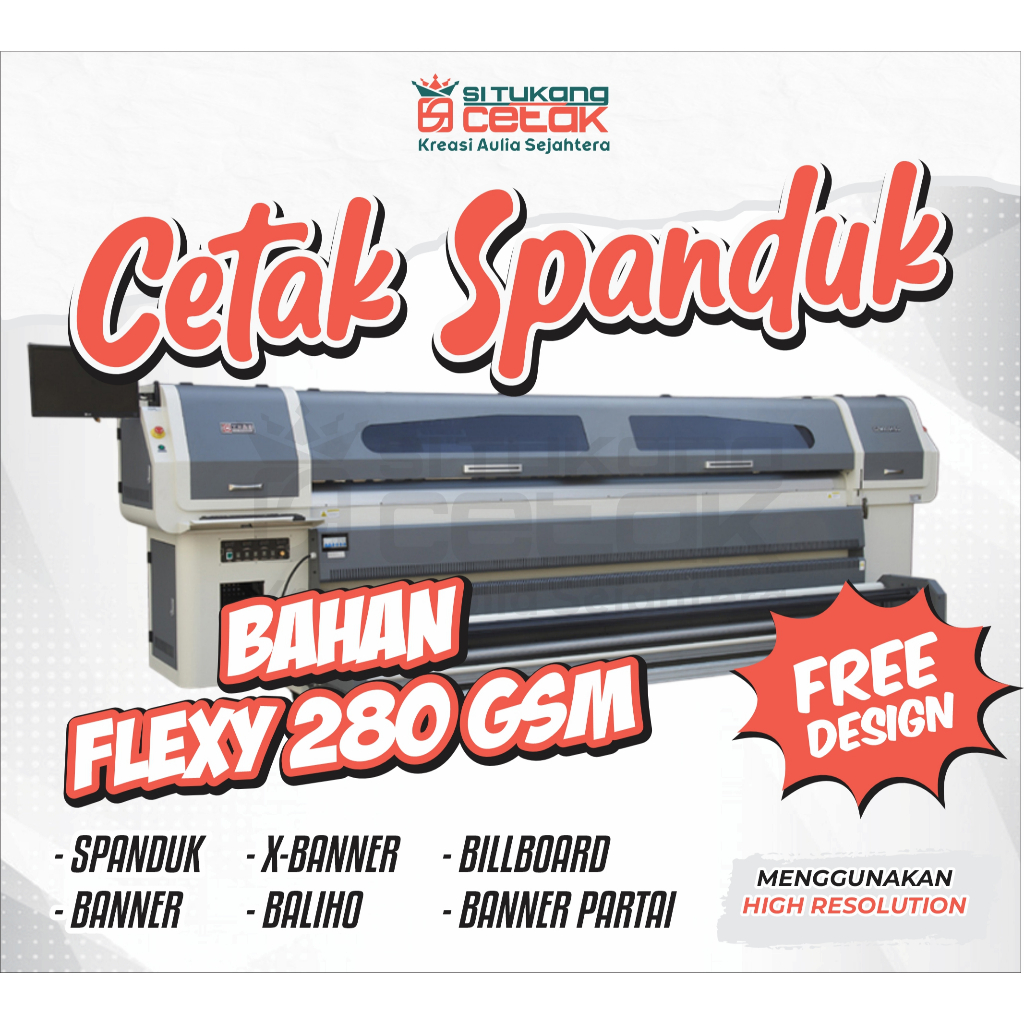 Jual Cetak Spanduk, Banner, Baliho, Backdrop Bahan Flexy 280 gsm, Murah Cepat Berkualitas ...