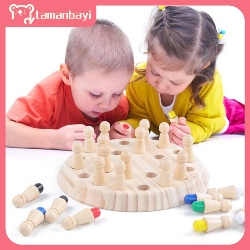 Jual Anak-anak Mainan Board Game Memory Match Color Pendidikan Edukasi ...
