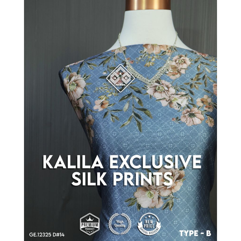 Jual [NEW ARRIVAL] KALILA EXCLUSIVE SILK PRINTS SILK PRINTED SILK ...