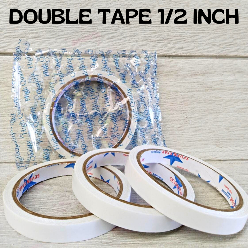 Jual Isolasi Double Tape bening super kuat ORLEE 1/2 inch / 12 mm x 8Y ...