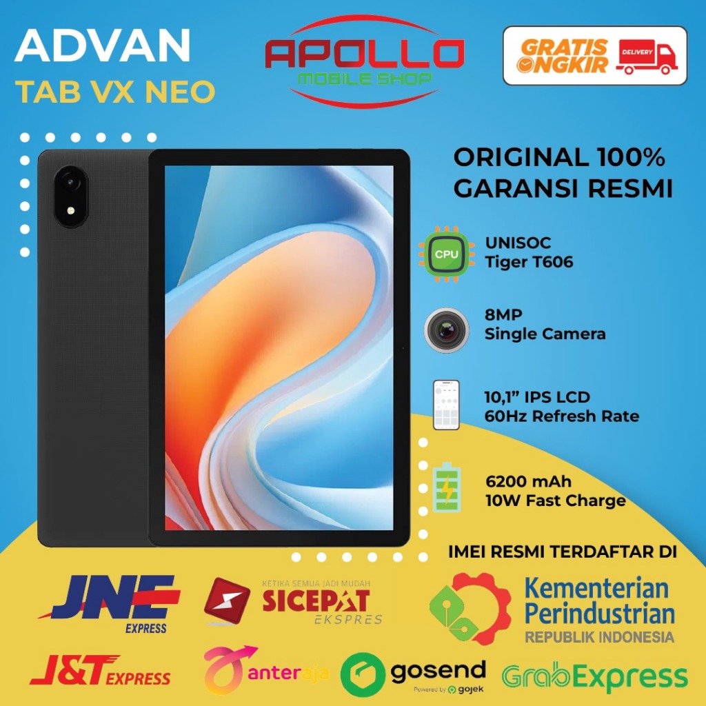 Jual Advan Tab VX Neo [4GB+128GB] - Garansi Resmi 1 Tahun | Shopee Indonesia