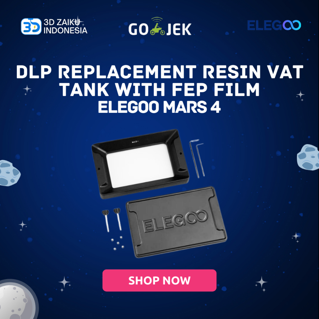 Jual Original ELEGOO Mars 4 DLP Replacement Resin VAT Tank with FEP ...