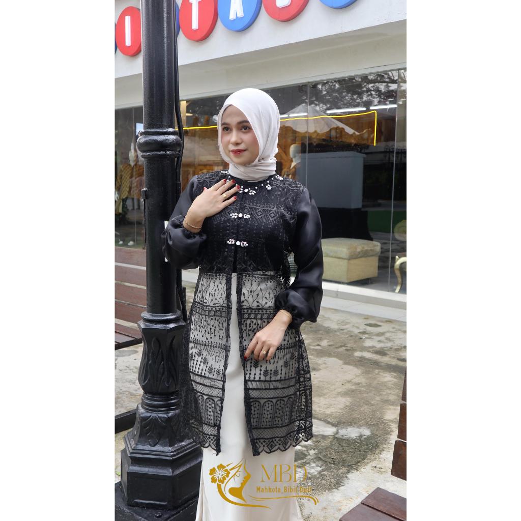 Jual Tulip Outer Tunik Cardigan Brokat Kondangan Wisuda Bridesmaid ...