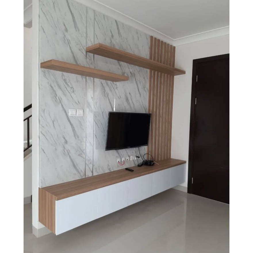 Jual Hiasan Dinding TV Modern – Backdrop TV Custom Surabaya | Shopee ...