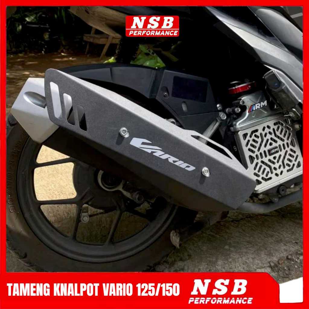 Jual COVER TAMENG KNALPOT VARIO 125/15-0 LED NEW BAHAN FULL BESI MID ...