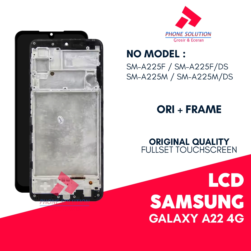 Jual LCD Samsung A22 4G + Frame Fullset Touch Screen | Shopee Indonesia