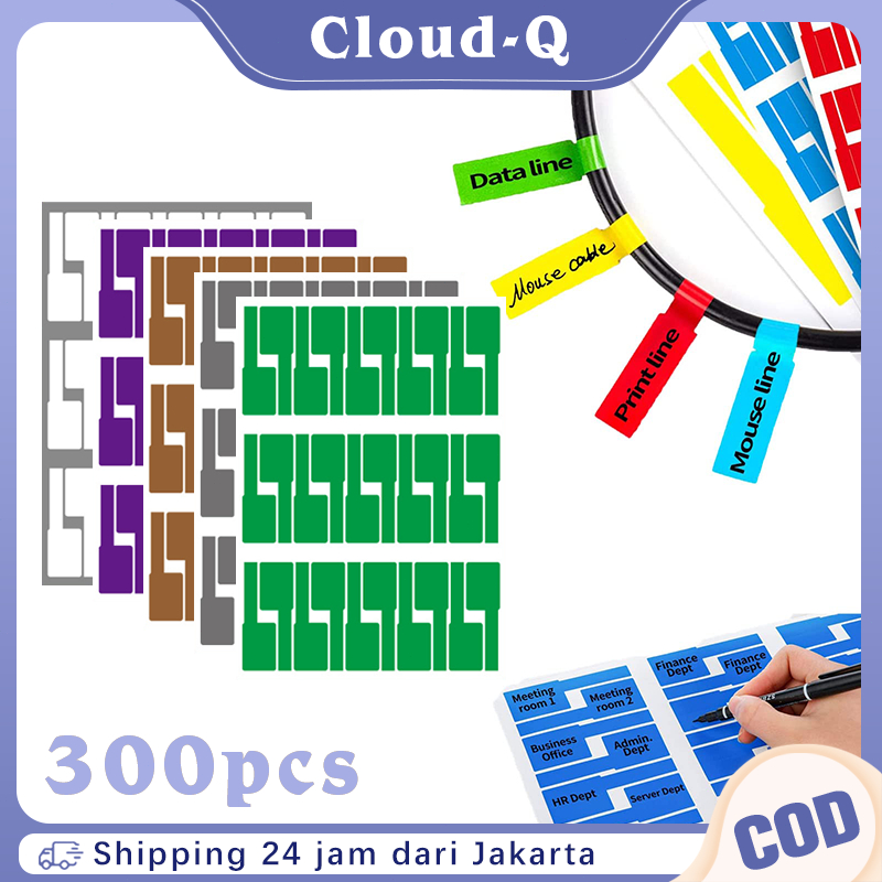 Jual Label Sticker Thermal Penanda Kabel 300pcs Label Penanda Kabel ...