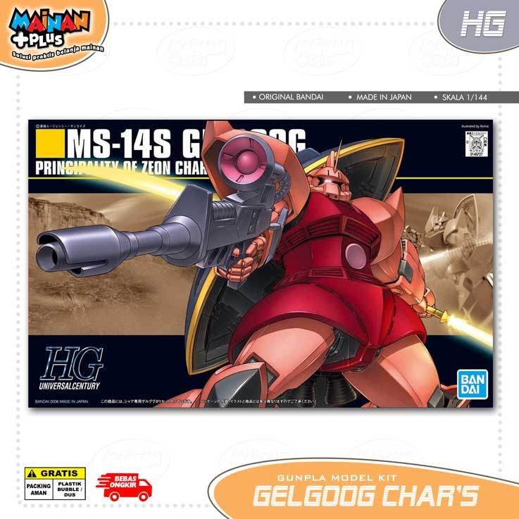 Jual HG GELGOOG CHARS HIGH GRADE HGUC 1/144 ORIGINAL BANDAI GUNPLA ...