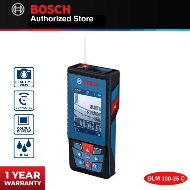 Jual Bosch Laser Range Finder / Pengukur Jarak Laser GLM 100-25 C ...