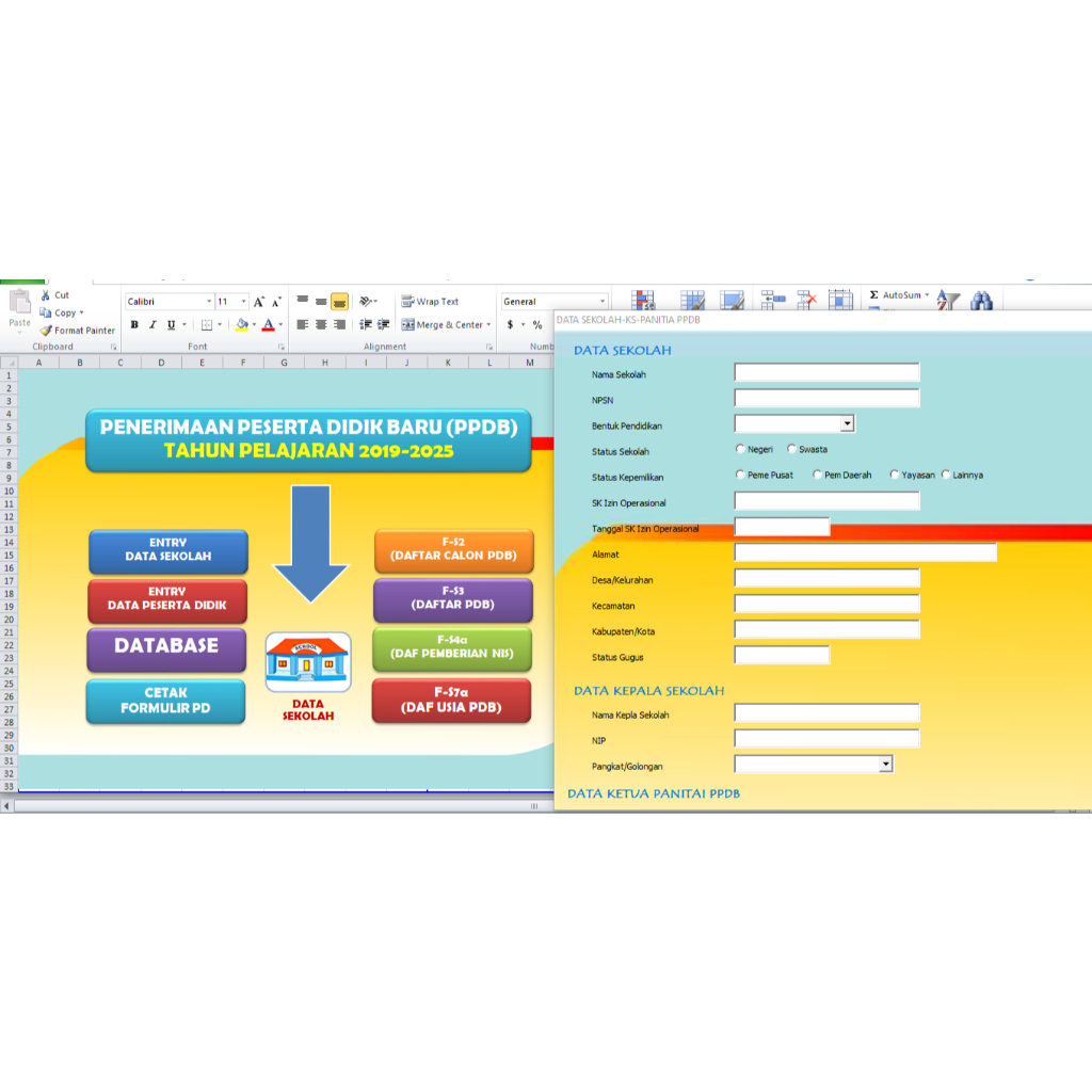 Jual Software Aplikasi Penerimaan Siswa Baru FORM PPDB berbasis excel | Shopee Indonesia