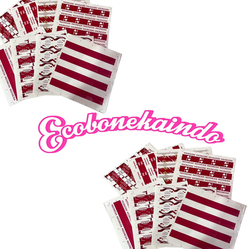Jual Sticker bendera merah putih sticker 17 agustus DIRGAHAYU RI ...