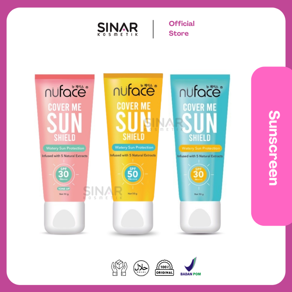 Jual NuFace Cover Me Sun Shield SPF 30 50 PA++++ 50gr Sunscreen ...