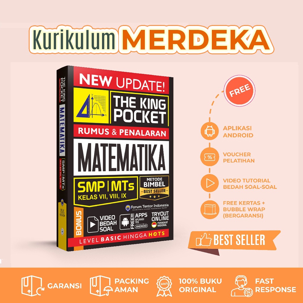Jual KODE K75P EMC The King Pocket Rumus Dan Penalaran Matematika Smp ...