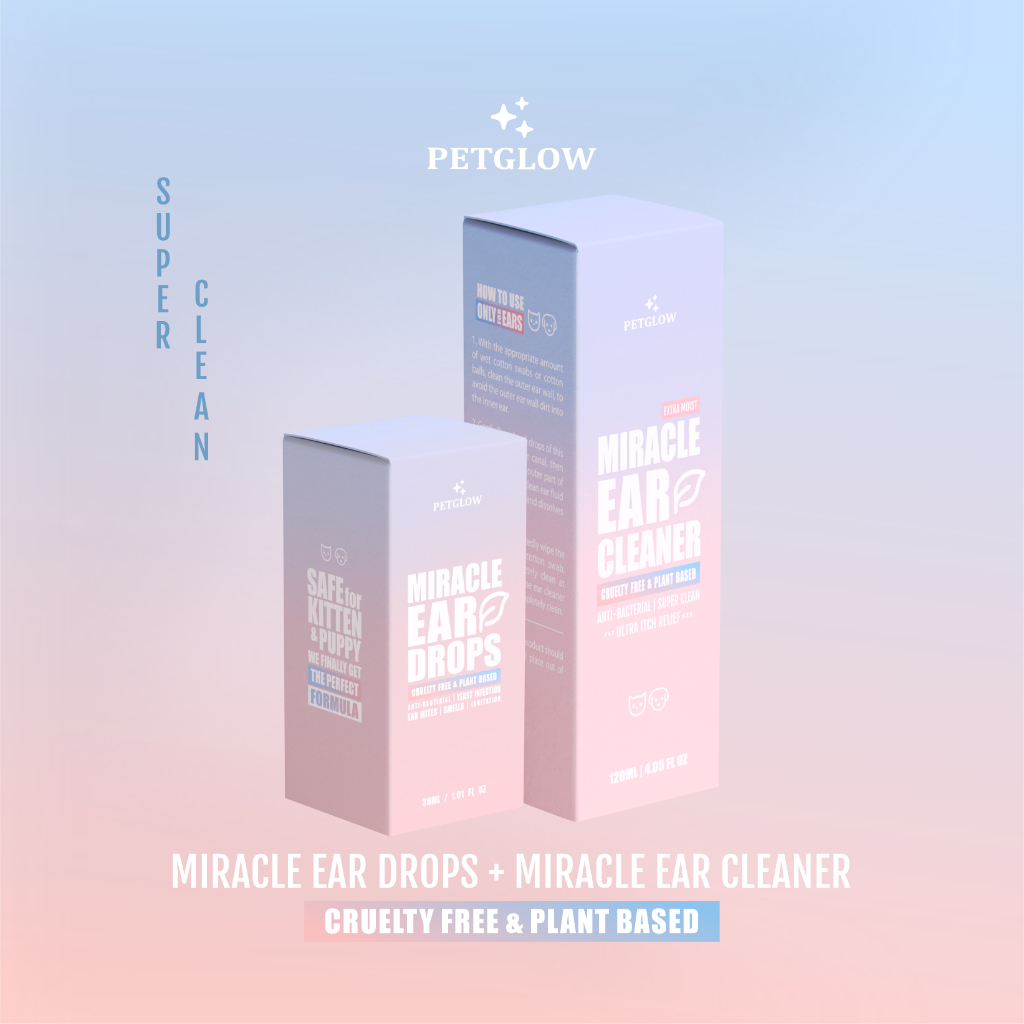 Jual Miracle Ear Cleaner and Drops by Petglow Basmi Conge & Ear Mites ...