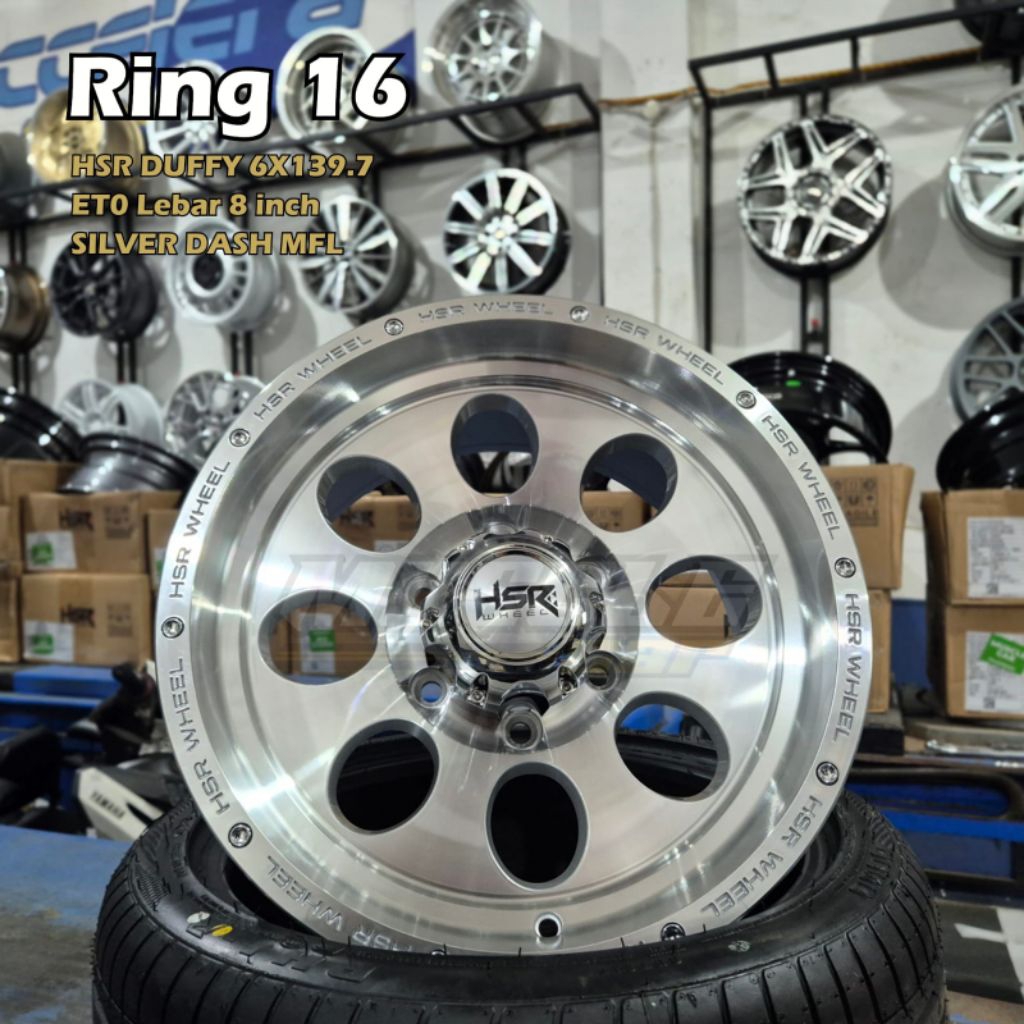 Jual Velg mobil pajero Ring 16 merk Hsr type DUFFY lebar 8 pelek mobil ...