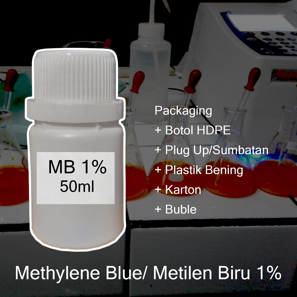 Jual Larutan Metilen Biru / Methylene Blue / Metilen Blue 1% 50ml ...